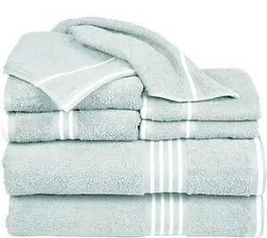 LAVISH HOME Rio 100% Cotton 8-piece Towel Set - One-color