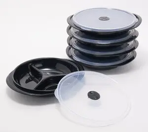 DECOR Set Of 5 Microsafe Segmented Plates