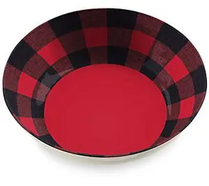 TARHONG Melamine Buffalo Check Serve Bowl - One-color