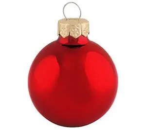 WHITEHURST 6-piece 4' Glass Ornament With Shiny Finish - One-color