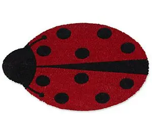 DESIGN IMPORTS Lady Bug Doormat - One-color