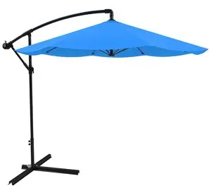 PURE GARDEN Hanging Cantilever Patio Umbrella - One-color