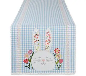 DESIGN IMPORTS Happy Bunny Table Runner 14x72