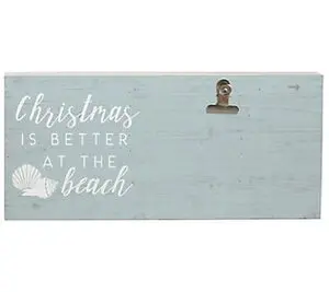 SINCERE SURROUNDINGS Christmas At The Beach Picture Clip By - One-color