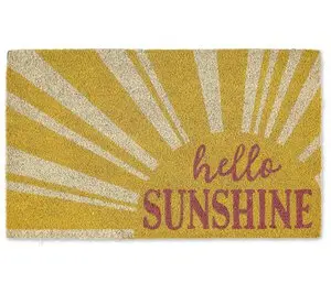 DESIGN IMPORTS Hello Sunshine Doormat - One-color