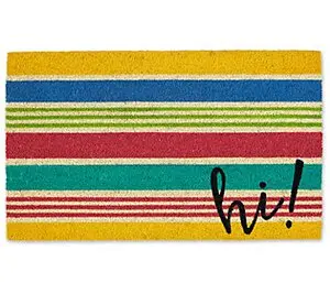 DESIGN IMPORTS Hi! Stripes Doormat - One-color