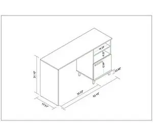 MANHATTAN COMFORT Minetta Office Desk