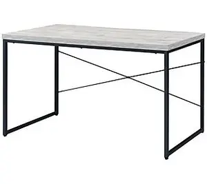 ACME Jurgen Desk, Antique White & Black - One-color