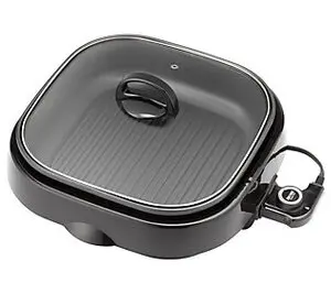 AROMA 3-qt 3-in-1 Grillet Grill, Steamer & Sl W Cooker - One-color