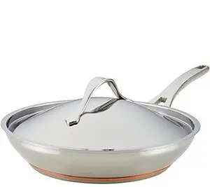 ANOLON Nouvelle Copper Stainless Steel 12' Fren Ch Skillet - Silver