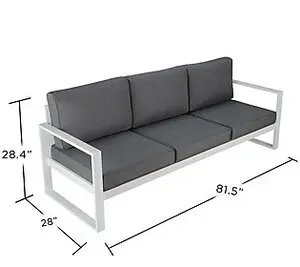 REAL FLAME Baltic 3-seat Outdoor Sofa