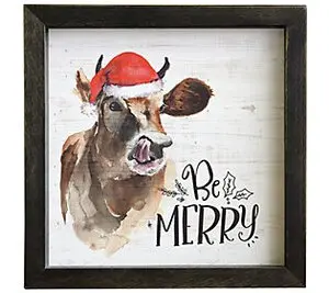 SINCERE SURROUNDINGS Be Merry Rustic Frame By - One-color