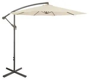 NORTHLIGHT 10' Offset Outdoor Patio Umbrella Wi H Crank - One-color