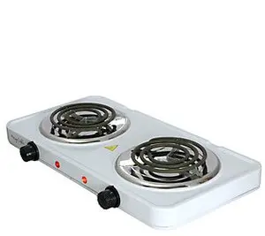 MEGACHEF Portable Dual Electric Coil Cooktop