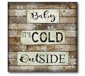 COURTSIDE MARKET Baby It's Cold Outside 16' X 1 6' Canvas - One-color