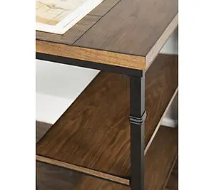 LINON Home Avery Two Shelf Desk