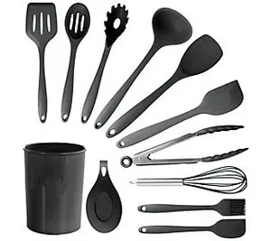 MEGACHEF 12 Piece Silicone Kitchen Utensil Set - One-color