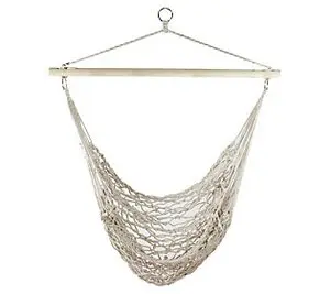 NORTHLIGHT 44' X 39' Cotton Macrame Hammock Cha R - One-color