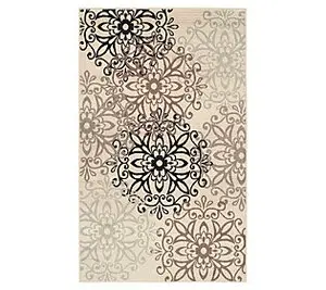 SUPERIOR Oversized Floral Medallion Modern 8' X 10' Area Rug - One-color