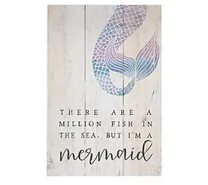 SINCERE SURROUNDINGS I'm A Mermaid Rustic Pallet Sincere Surround Ings - One-color