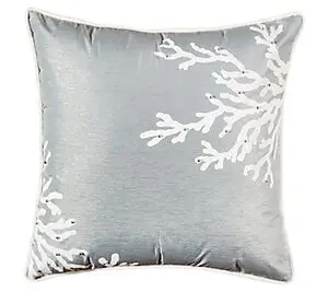 C&F HOME Seafoam Blue Coral Square Pillow - One-color