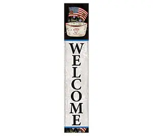 COURTSIDE MARKET Americana Flower Tub 7' X 40' Porch Sign - One-color