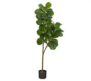 NEARLY NATURAL 5.5' Fiddle Leaf Fig Artificia L Tree