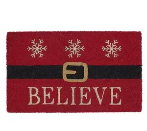 DESIGN IMPORTS Believe Santa Doormat - One-color