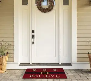 DESIGN IMPORTS Believe Santa Doormat