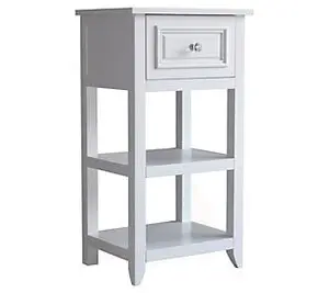 TEAMSON Dawson Wooden Nightstand, White - One-color