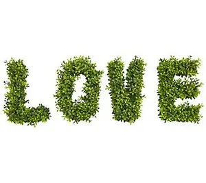 NEARLY NATURAL Love Boxwood Wall Decoration Nearly Natura L - One-color