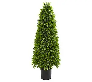 NEARLY NATURAL 4' Eucalyptus Topiary Artificial Tree - One-color