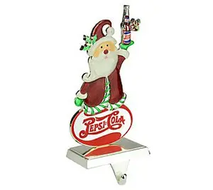 NORTHLIGHT 9.75'h Pepsi-cola Santa Stocking Hol Der - One-color