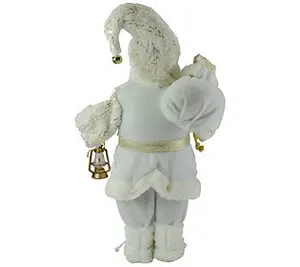 NORTHLIGHT 12' Standing Santa Figure Dressed In White