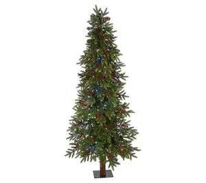 NEARLY NATURAL 6' Victoria Tree W/250 Multi Col R Led - One-color