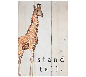 SINCERE SURROUNDINGS Stand Tall Giraffe Rustic Pallet Sincere Sur Roundings - One-color