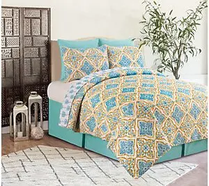 C&F HOME Terrace Medallion Full/queen Quilt Set - One-color