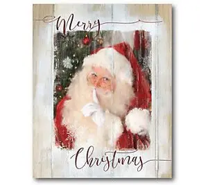 COURTSIDE MARKET Santa Merry Christmas 20x24 Ca Nvas - One-color