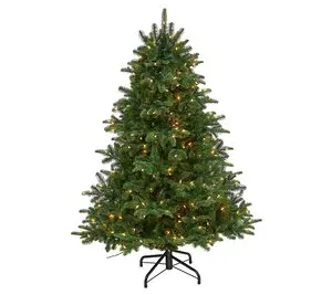 NEARLY NATURAL 5' South Carolina Spruce Tree W/ 300 Lights - One-color
