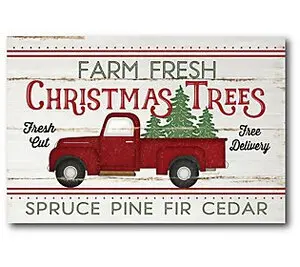 COURTSIDE MARKET Vintage Truck 12 X 18 Canvas - One-color