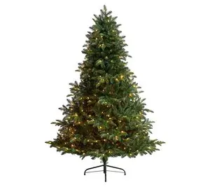 NEARLY NATURAL 6 Ft. Christmas Tree W/400 White Warm Lights - One-color