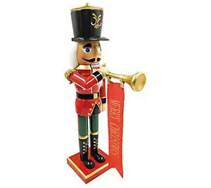 SANTA'S WORKSHOP Sw 14' Bugling Merry Christmas Nutcracker - One-color