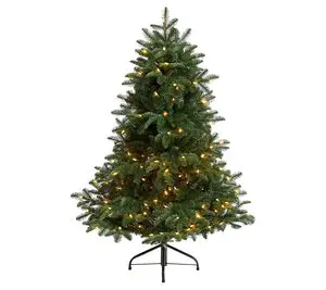 NEARLY NATURAL 4' Christmas Tree W/200 White Wa M Lights - One-color