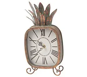 FORESIDE HOME & GARDEN Pineapple Clock