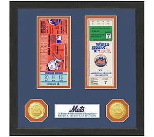 HIGHLAND MINT New York Mets World Series Ticket Collection - One-color