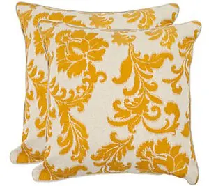SAFAVIEH Set Of 2 18' X 18' Aubrey Pillows - One-color