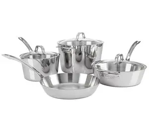 VIKING Contemporary 7-piece Stainless Steel Coo Ware Set - Silver