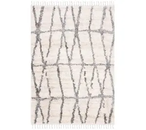 SAFAVIEH Berber Fringe 605 Collection Shag 8' X 10' Rug - One-color