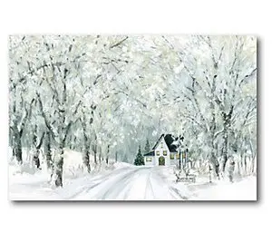 COURTSIDE MARKET Winter Wonderland 12' X 18' Ca Nvas Wall Art - One-color