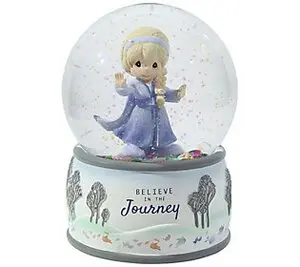 PRECIOUS MOMENTS Disney's Elsa Musical Wind Up Now Globe - One-color